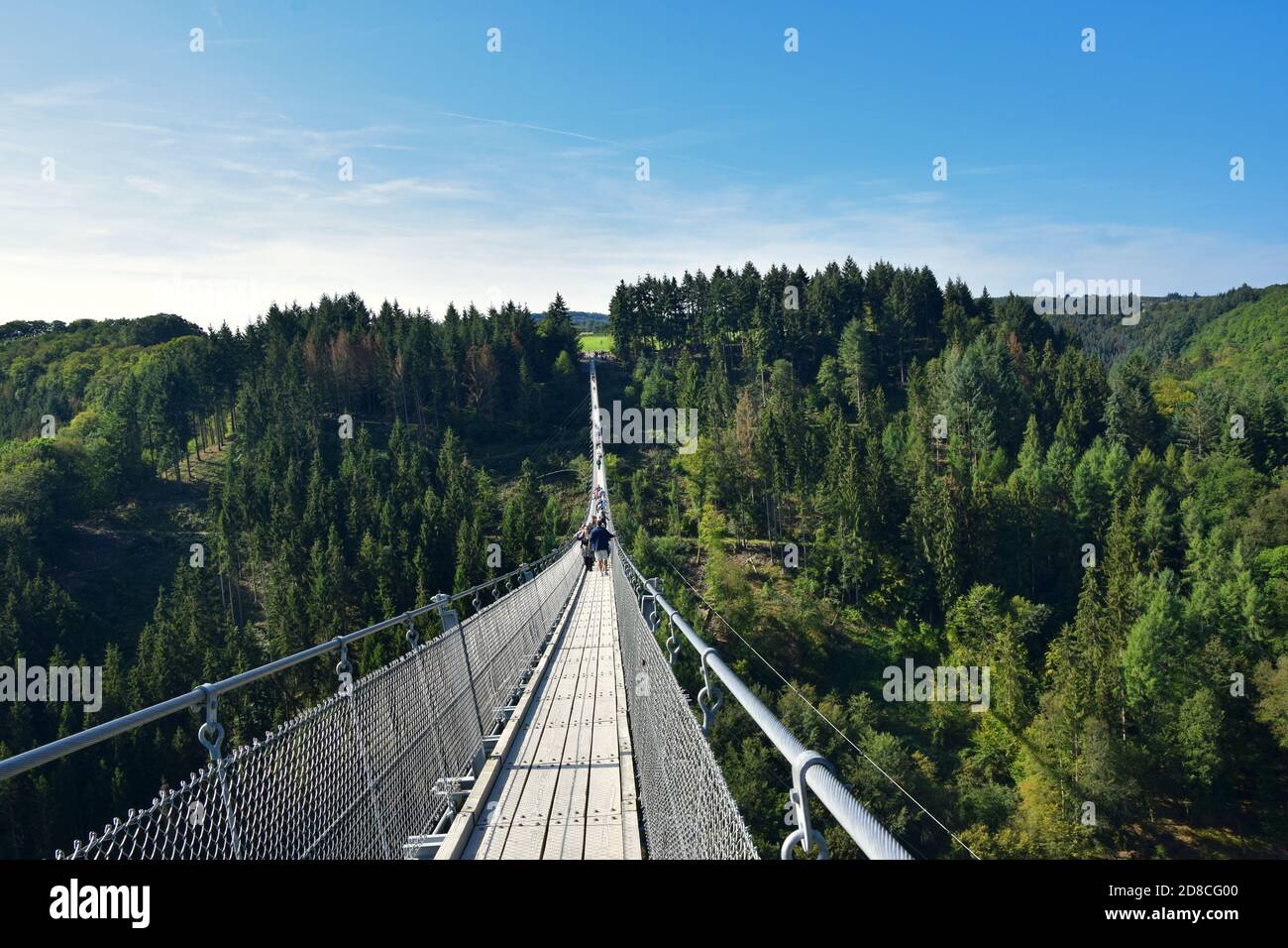 Geierlay - Suspension Bridge in western Germany Stock Photo - Alamy
