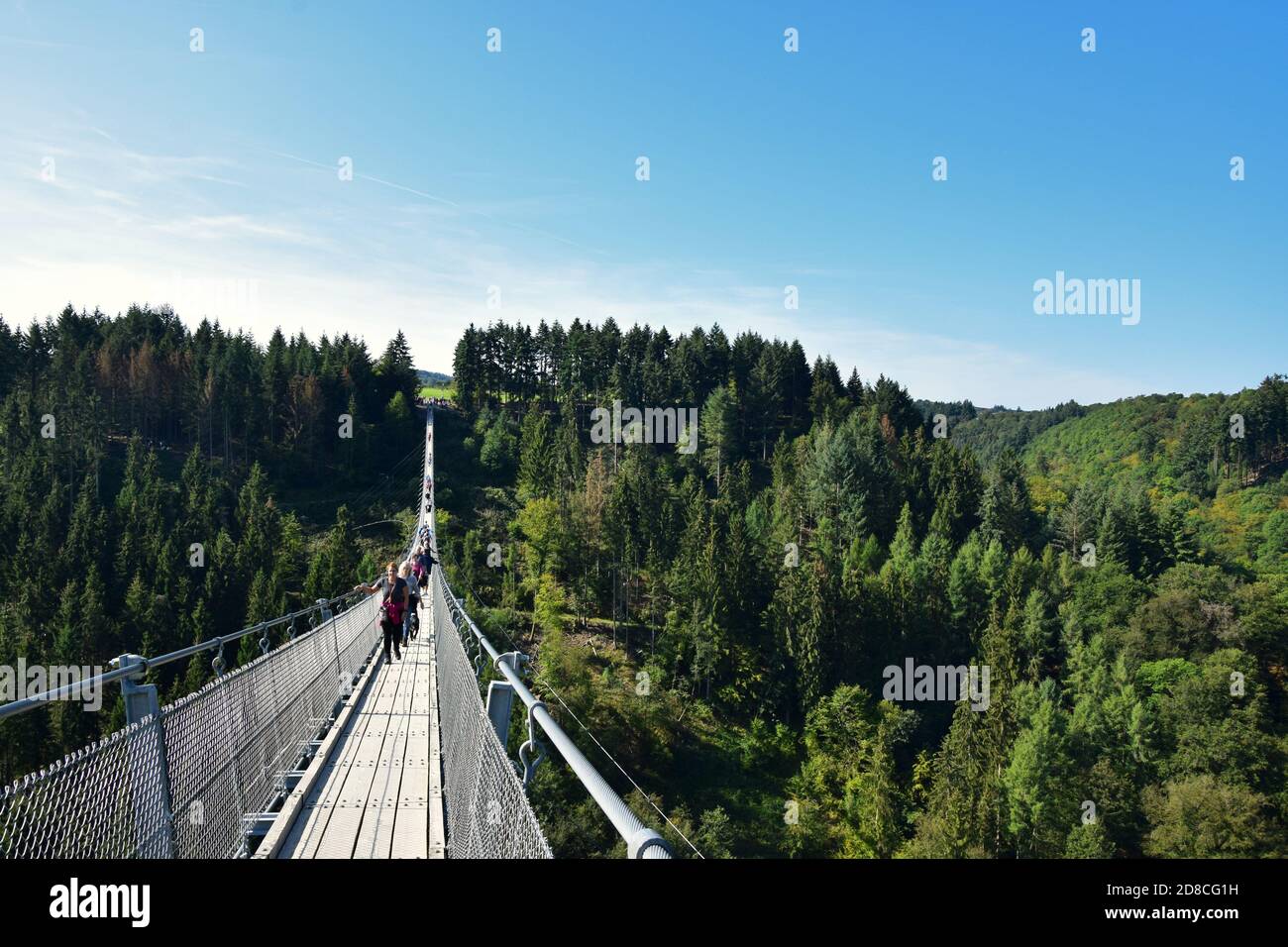 Geierlay - Suspension Bridge in western Germany Stock Photo - Alamy