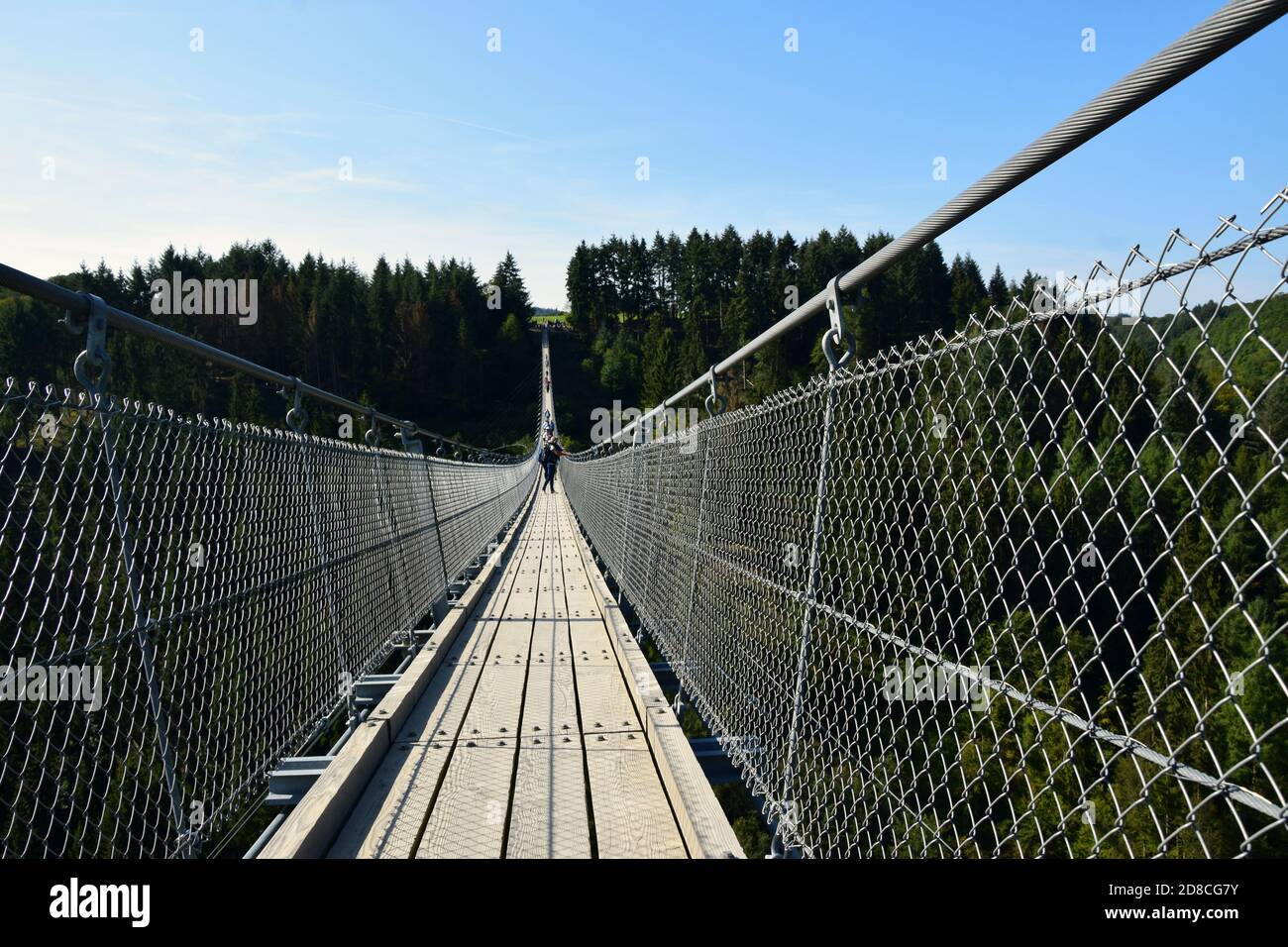 Geierlay - Suspension Bridge in western Germany Stock Photo - Alamy