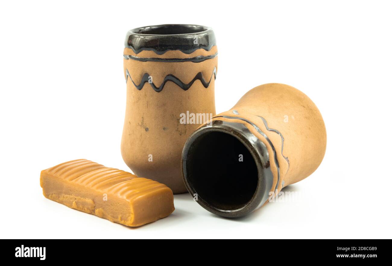 Earthenware, water container, on white isolated background Stock Photo ...