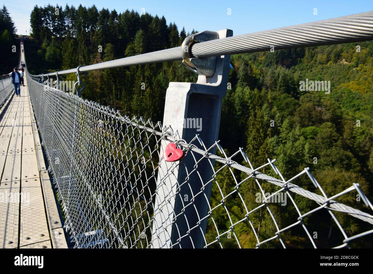 Geierlay - Suspension Bridge in western Germany Stock Photo - Alamy