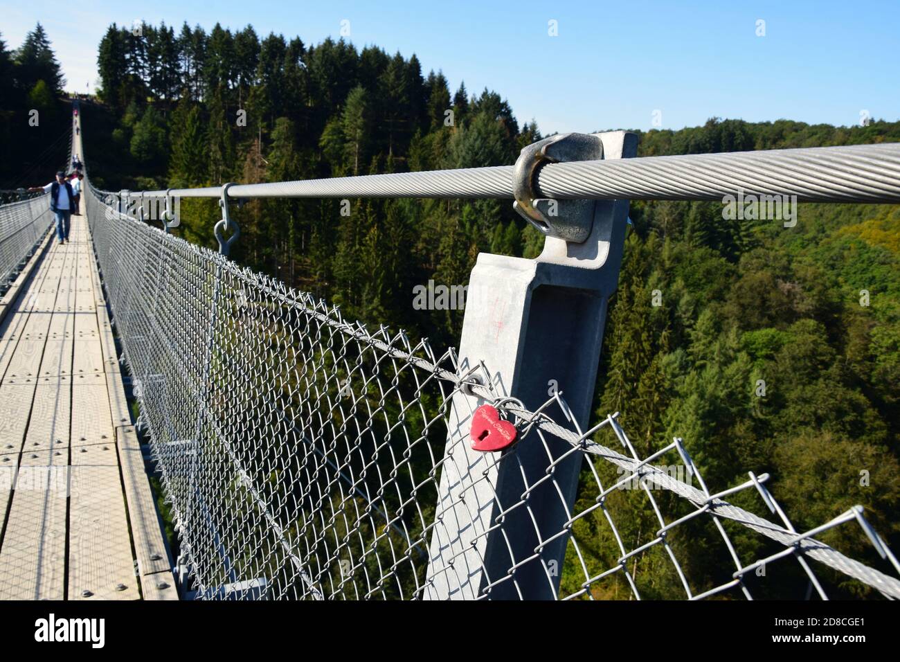 Geierlay - Suspension Bridge in western Germany Stock Photo - Alamy