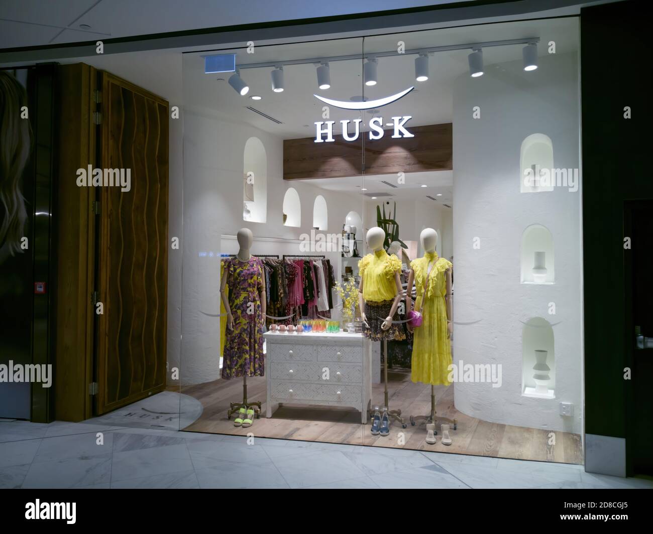 AUCKLAND, NEW ZEALAND - Oct 07, 2019: View of Husk boutique in ...