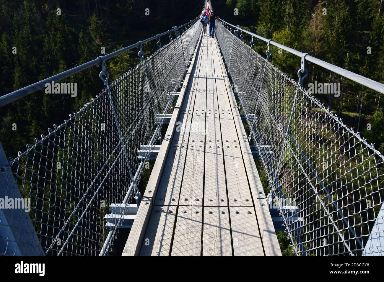 Geierlay - Suspension Bridge in western Germany Stock Photo - Alamy