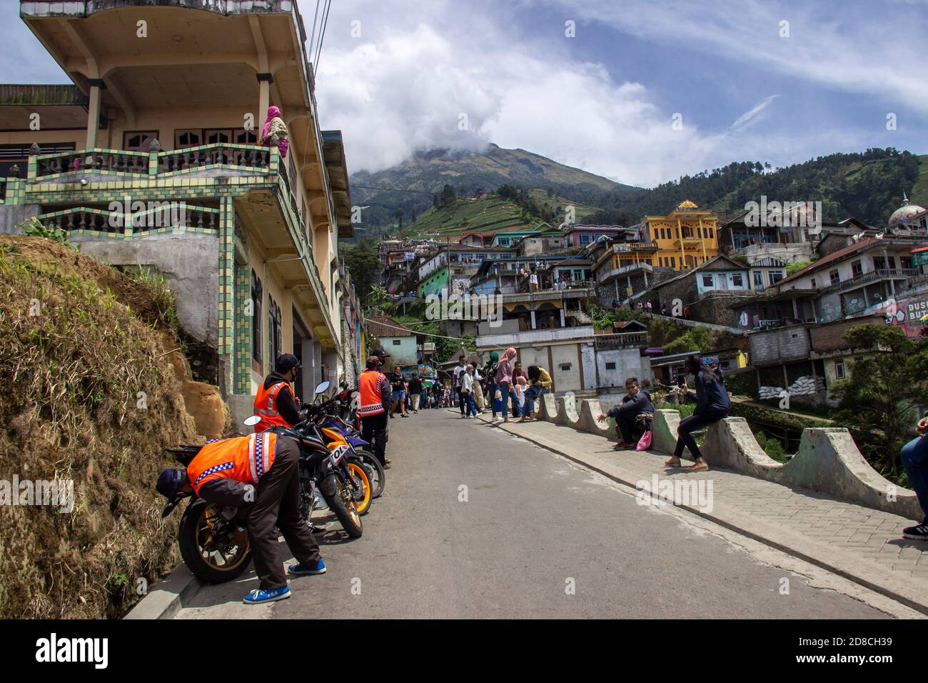 Magelang, Indonesia. October 2020. the beauty of building houses in the ...