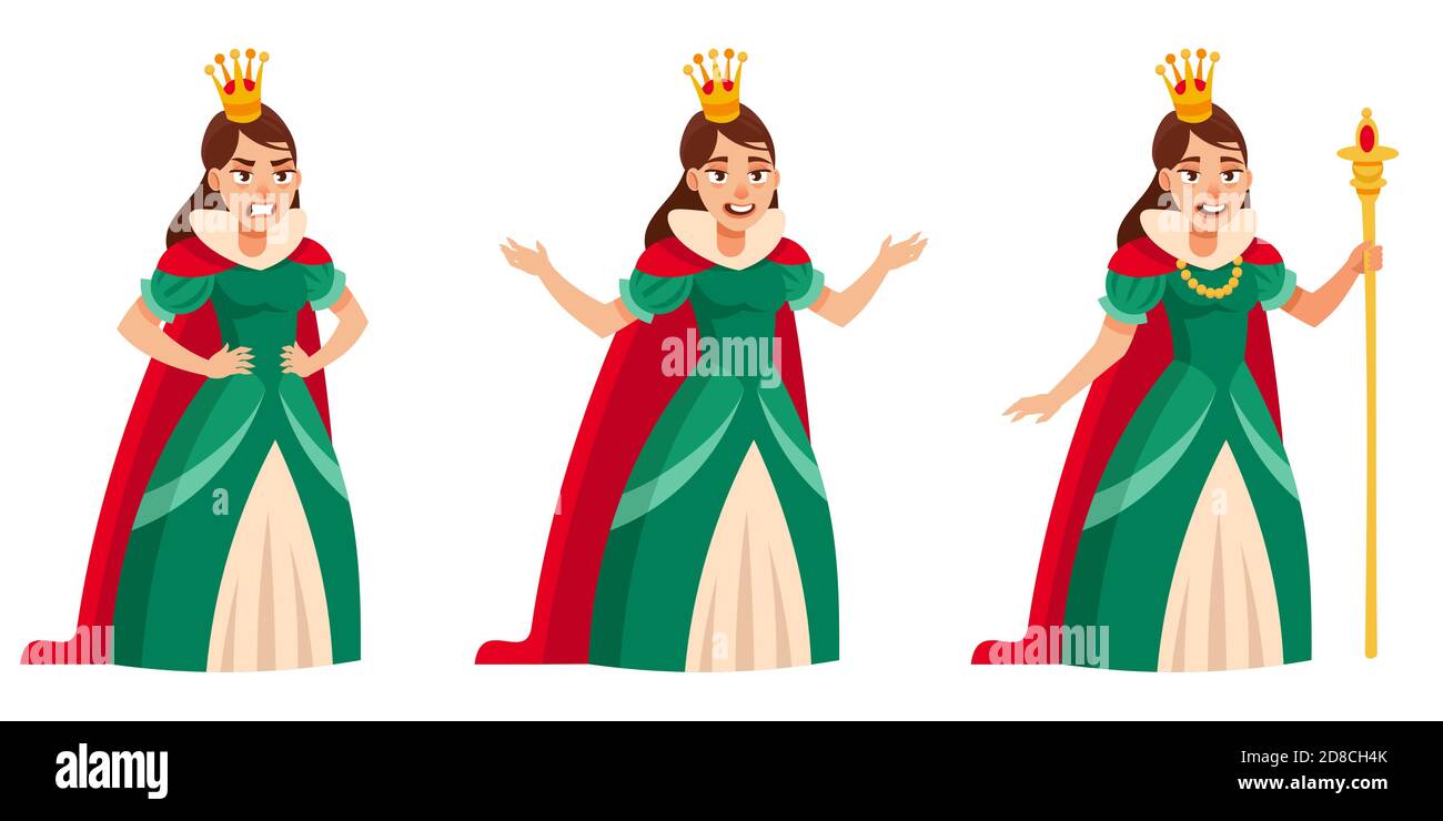 Royal crown set cartoon Cut Out Stock Images & Pictures - Alamy