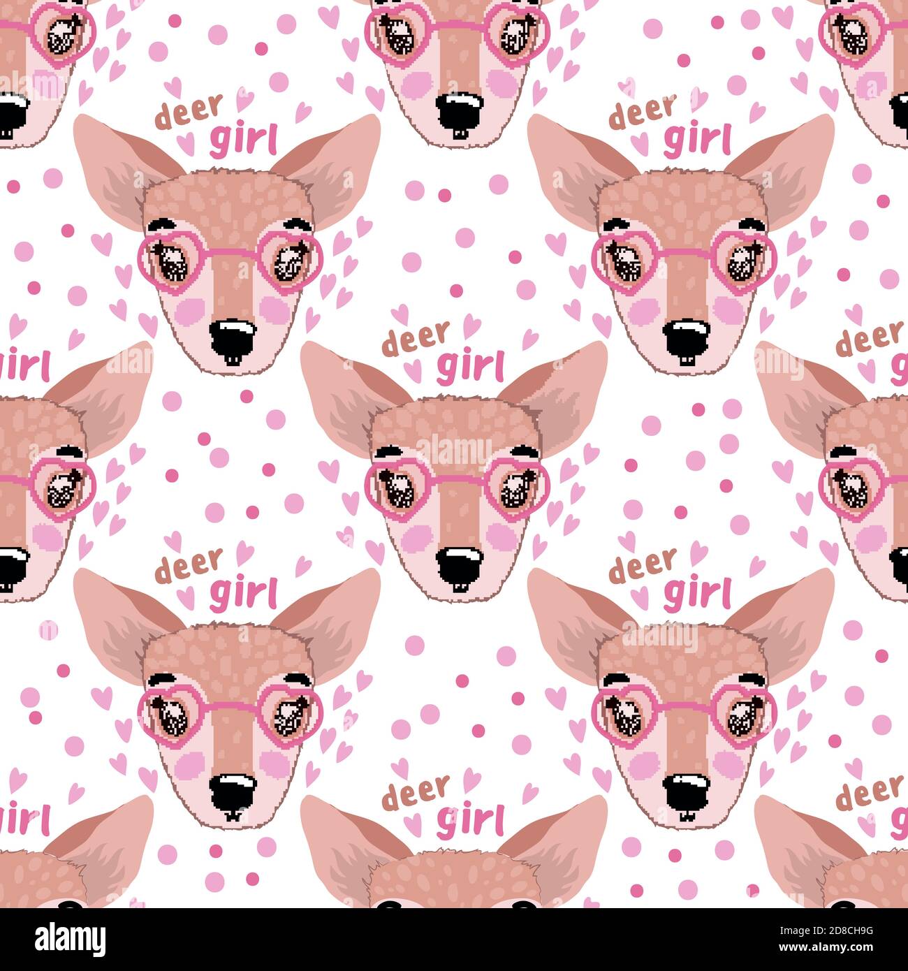 Cartoon set Vector Animals face. Funny head muzzle.Hand drawn style ...