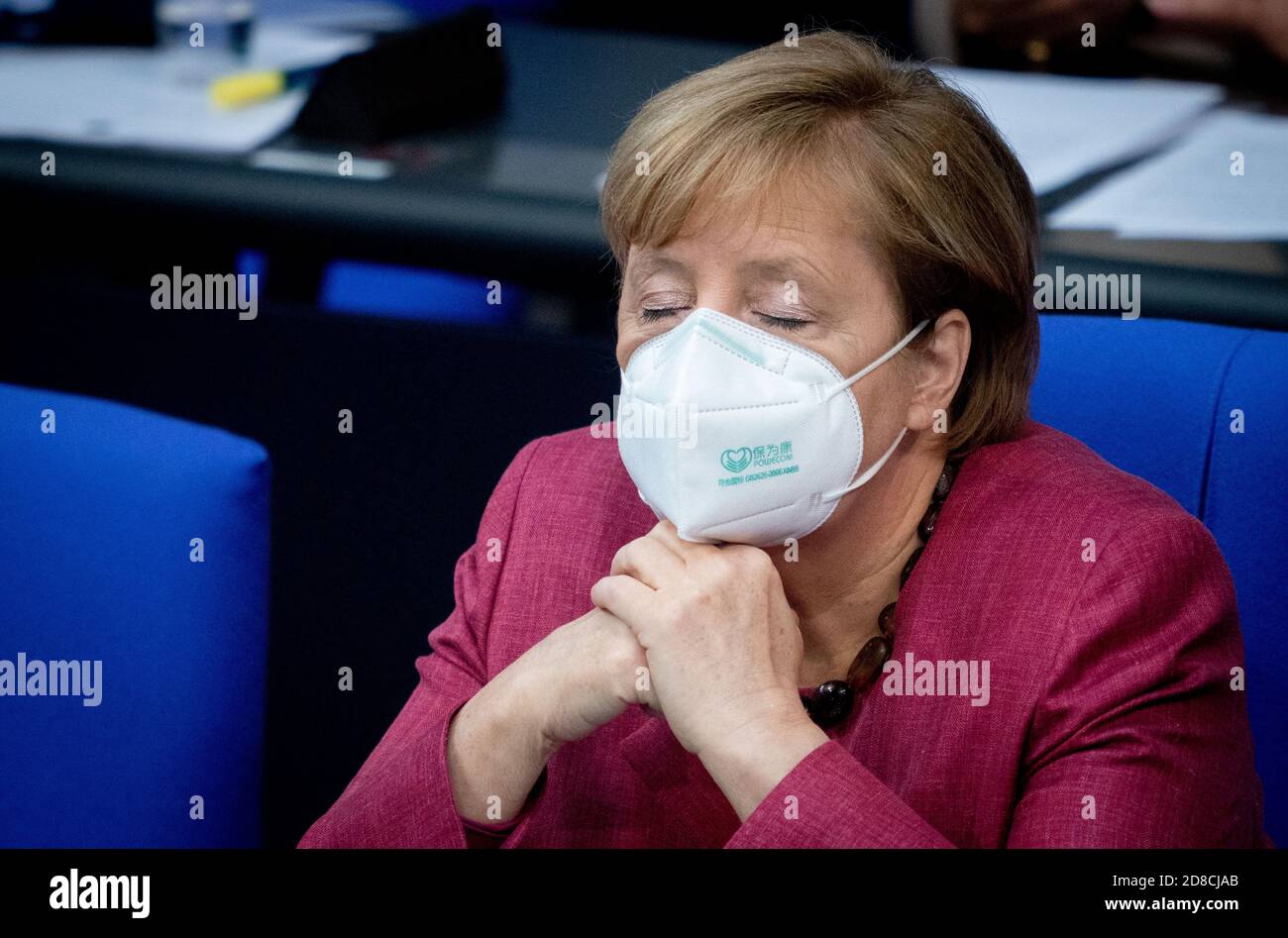 Berlin, Germany. 29th Oct, 2020. German Chancellor Angela Merkel (CDU ...