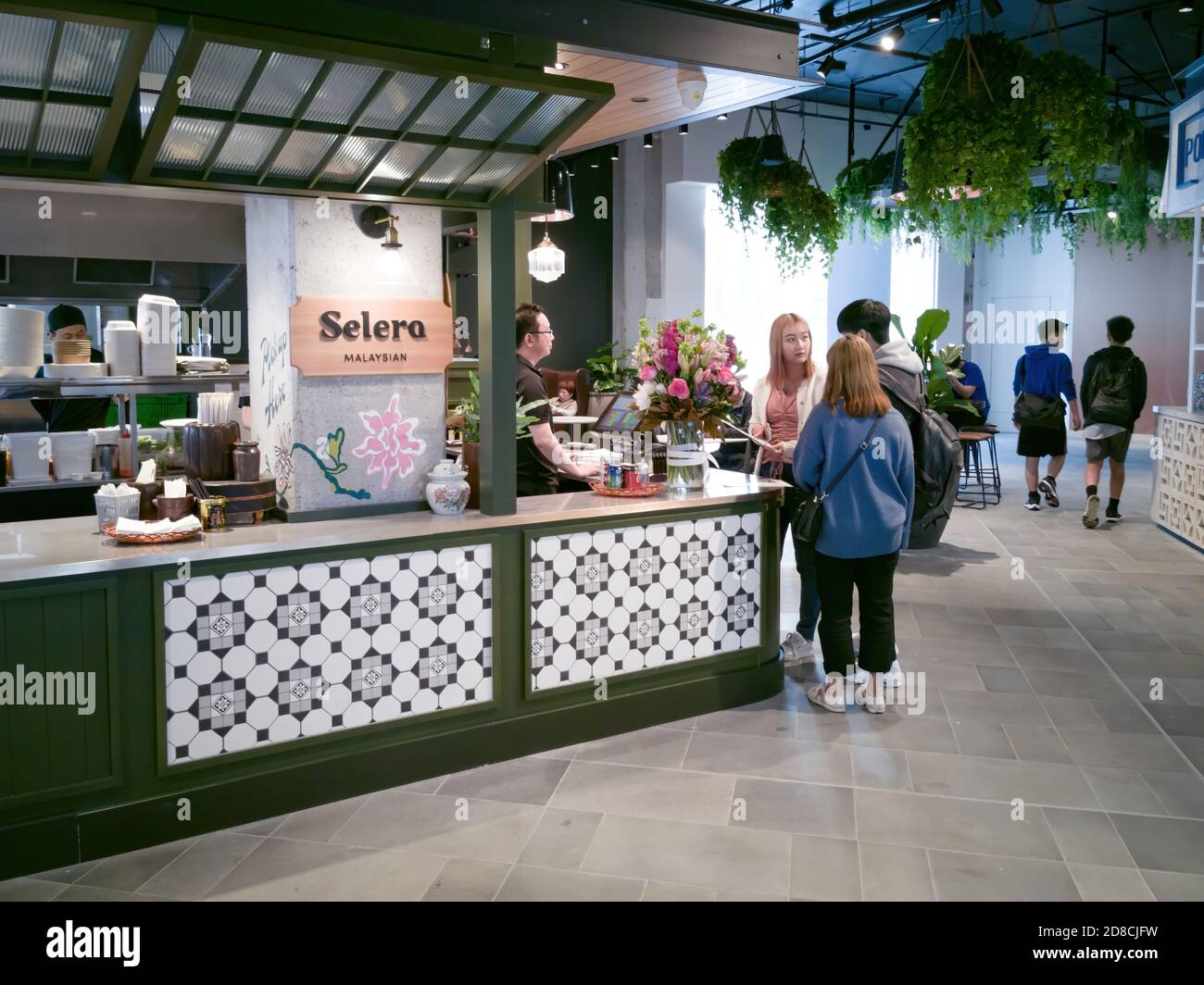 AUCKLAND, NEW ZEALAND - Oct 07, 2019: View of Selera Malaysian cafe in ...