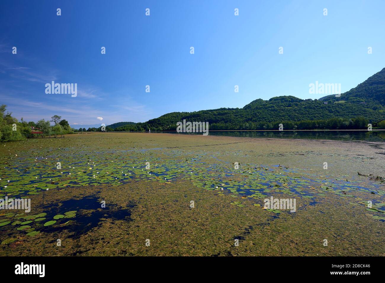 Monti Berici (Vi), the Lake of Fimon Stock Photo - Alamy