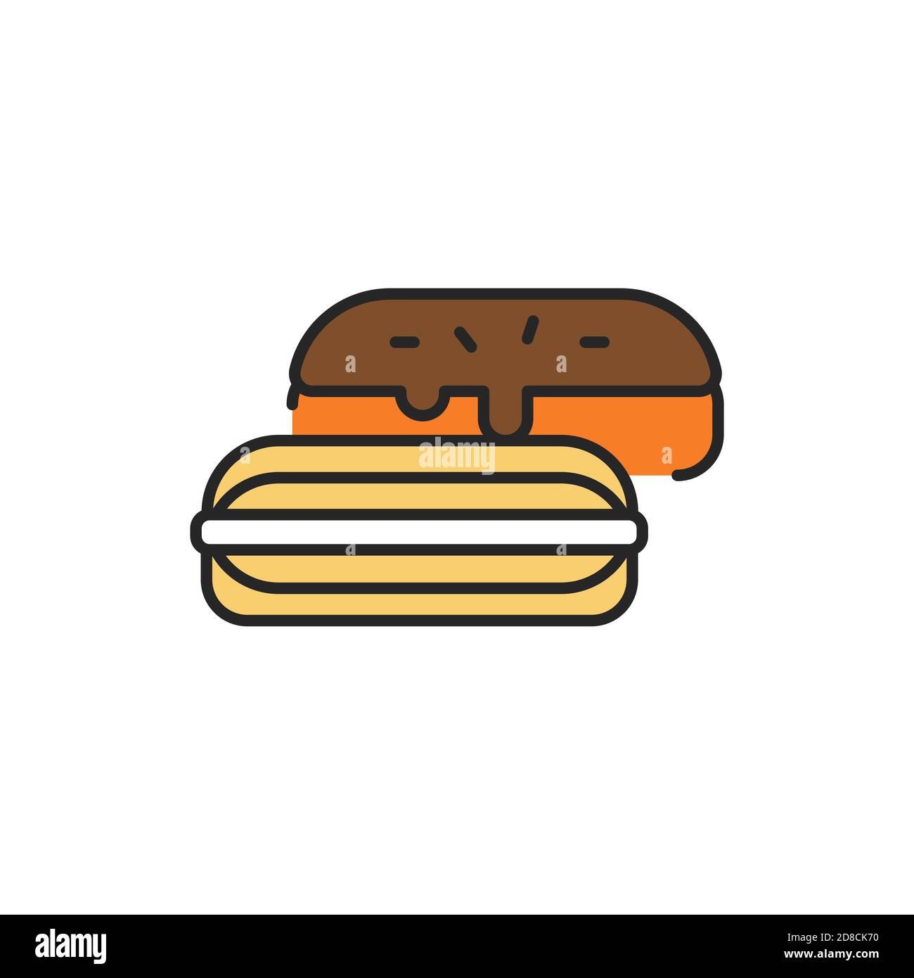 Caramel chocolate color icon Cut Out Stock Images & Pictures - Alamy