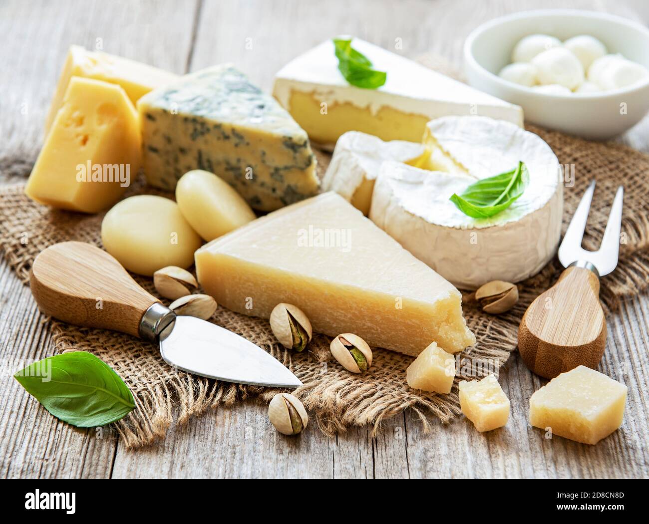 Different types cheese nuts hi-res stock photography and images - Alamy