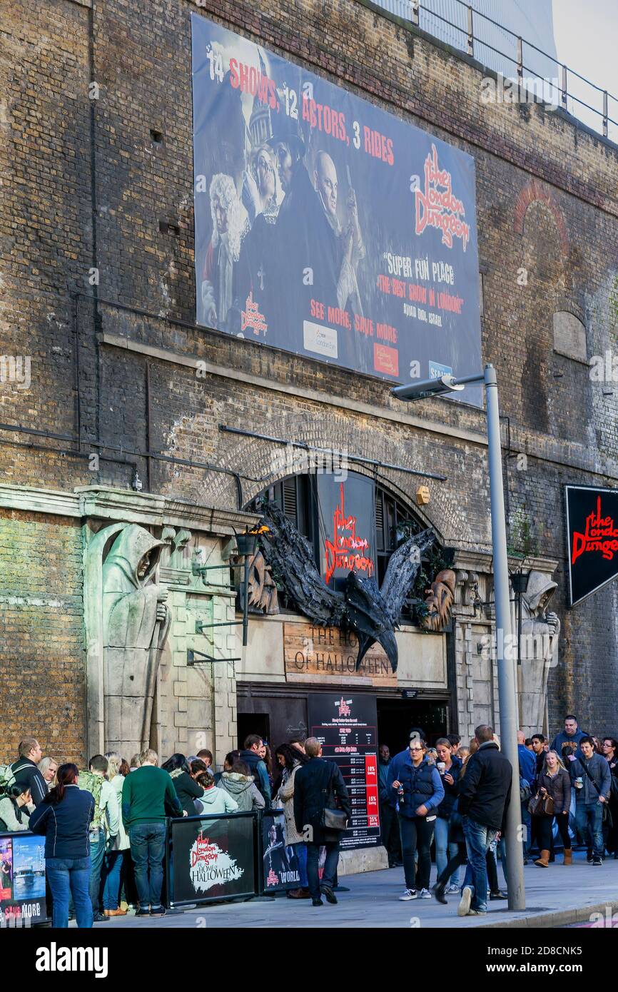 London, UK, October 14, 2012 : The London Dungeon in Tooley Street a ...
