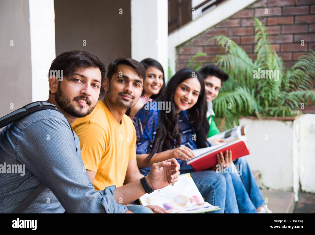 College Students Reading Books