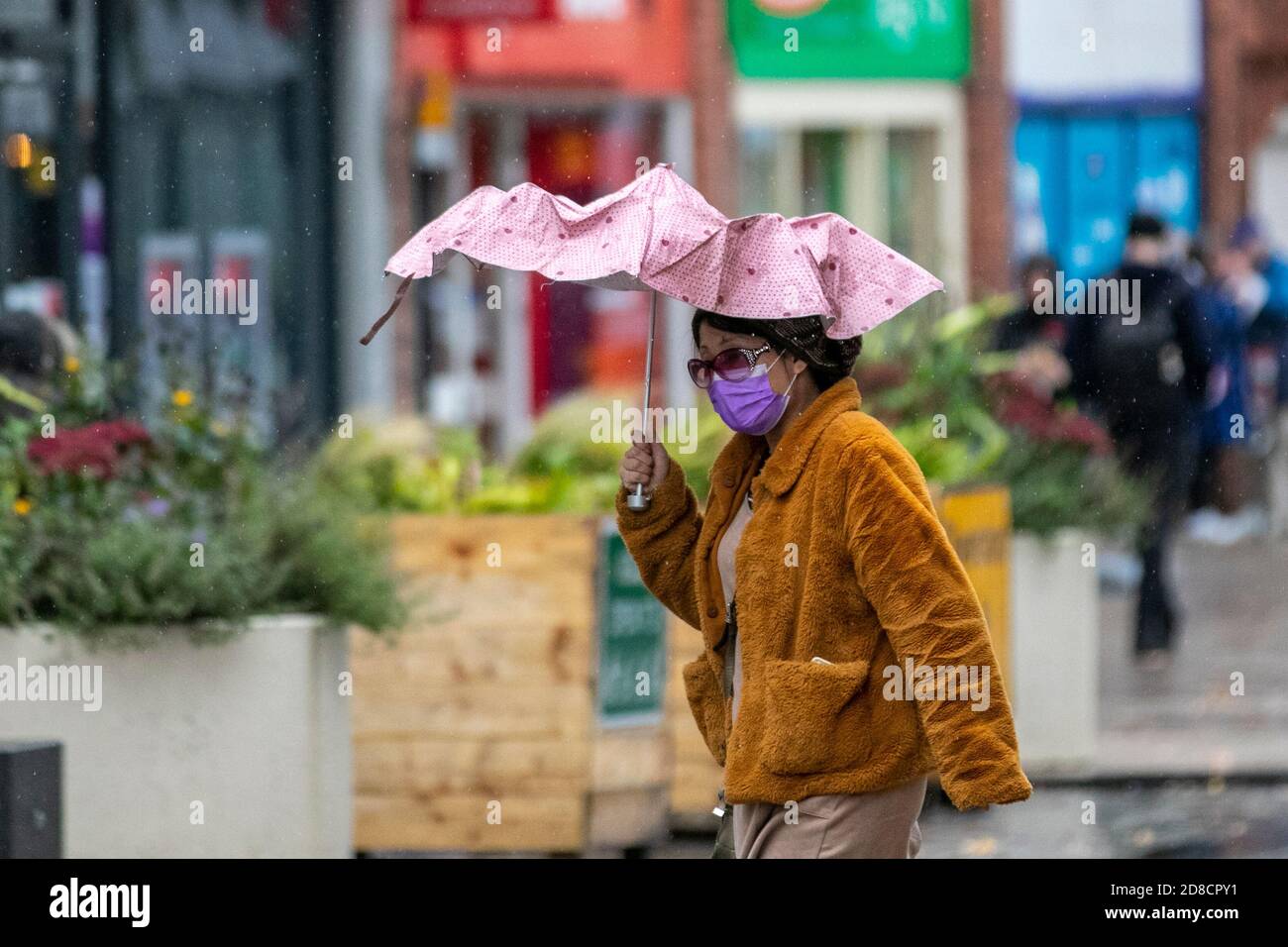 Strong winds and rain in Preston, Lancashire. Uk Weather. 29th October ...