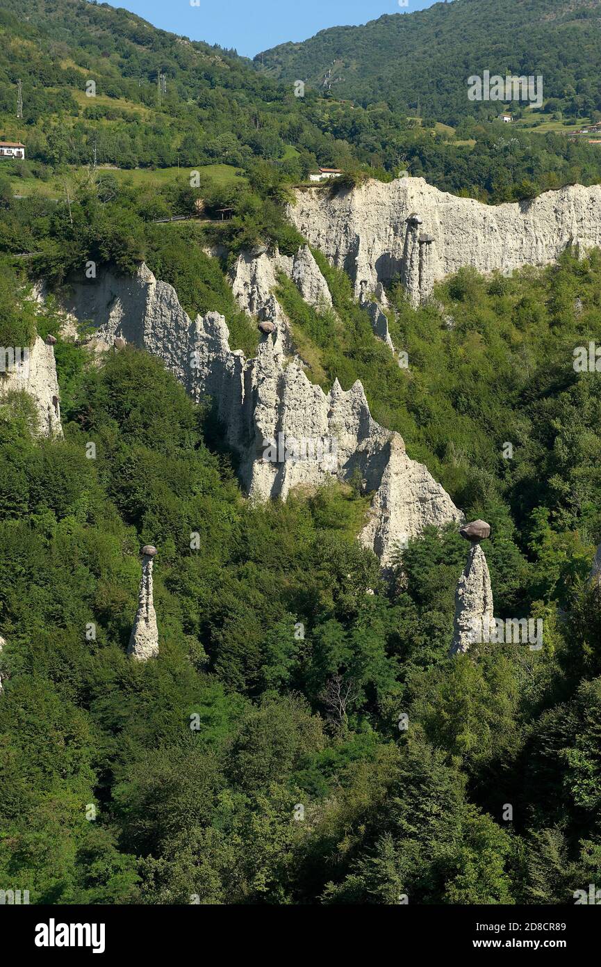 Zone (BS), Italy, NaturalReserve of the Pyramids of zone , the pyramids ...