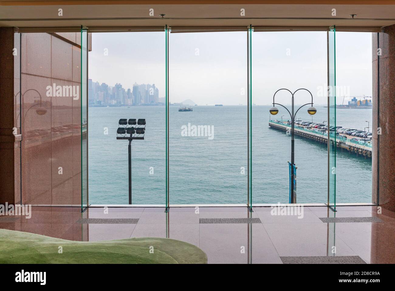 Look Trough Big Window in Hong Kong Stock Photo - Alamy