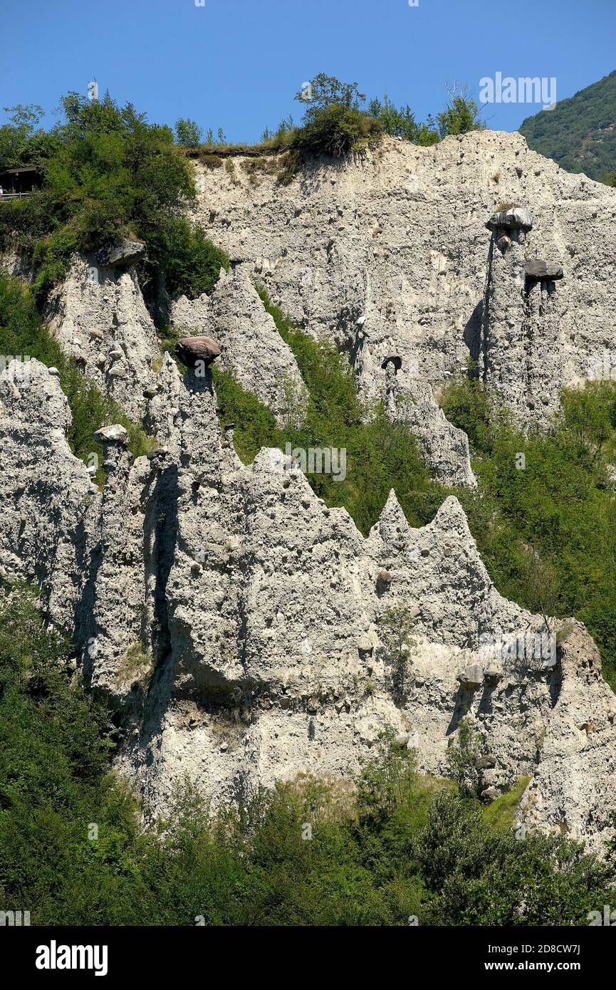 Zone (BS), Italy, NaturalReserve of the Pyramids of zone , the pyramids ...
