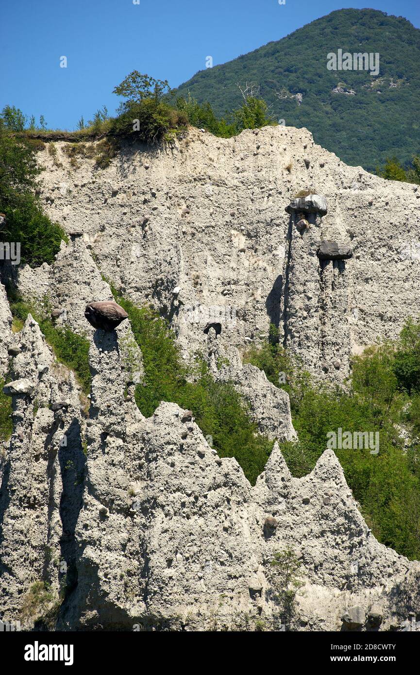 Zone (BS), Italy, NaturalReserve of the Pyramids of zone , the pyramids ...