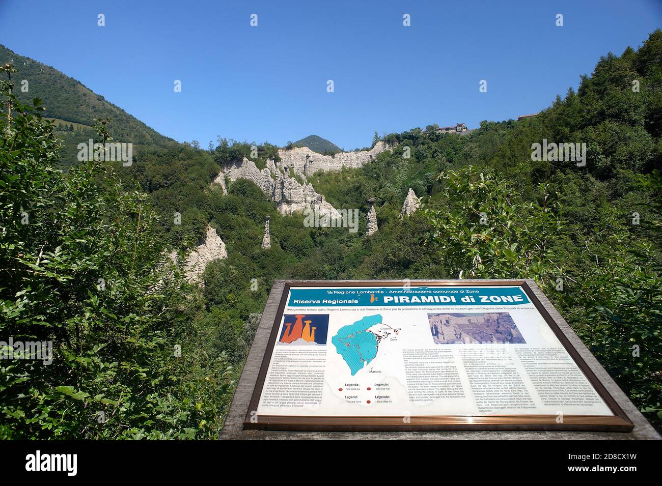 Zone (BS), Italy, NaturalReserve of the Pyramids of zone , the pyramids ...