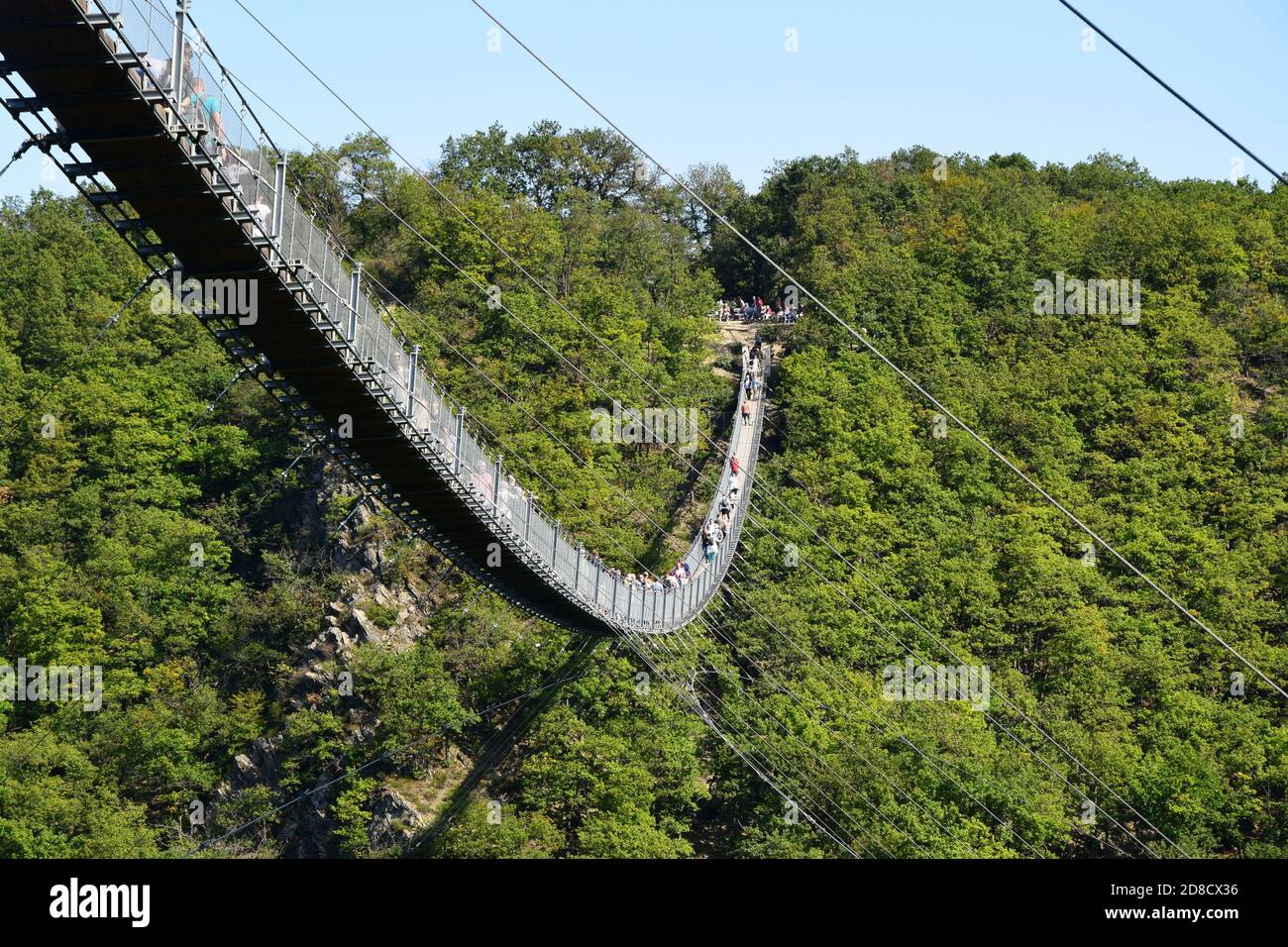 Geierlay - Suspension Bridge in western Germany Stock Photo - Alamy