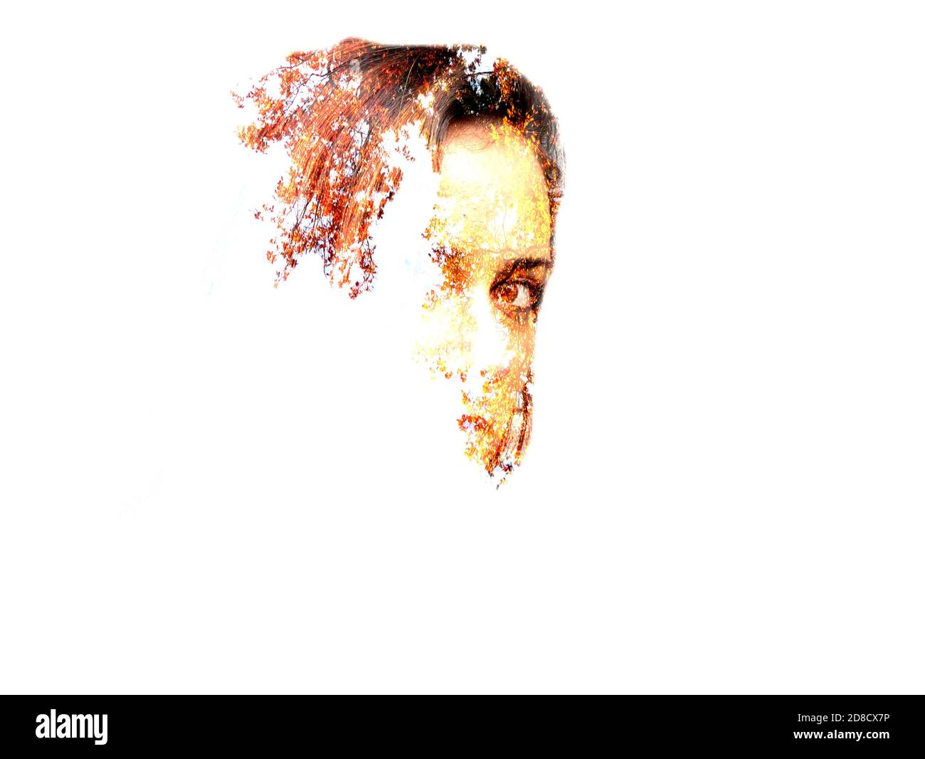 A women mix with nature Stock Photo - Alamy