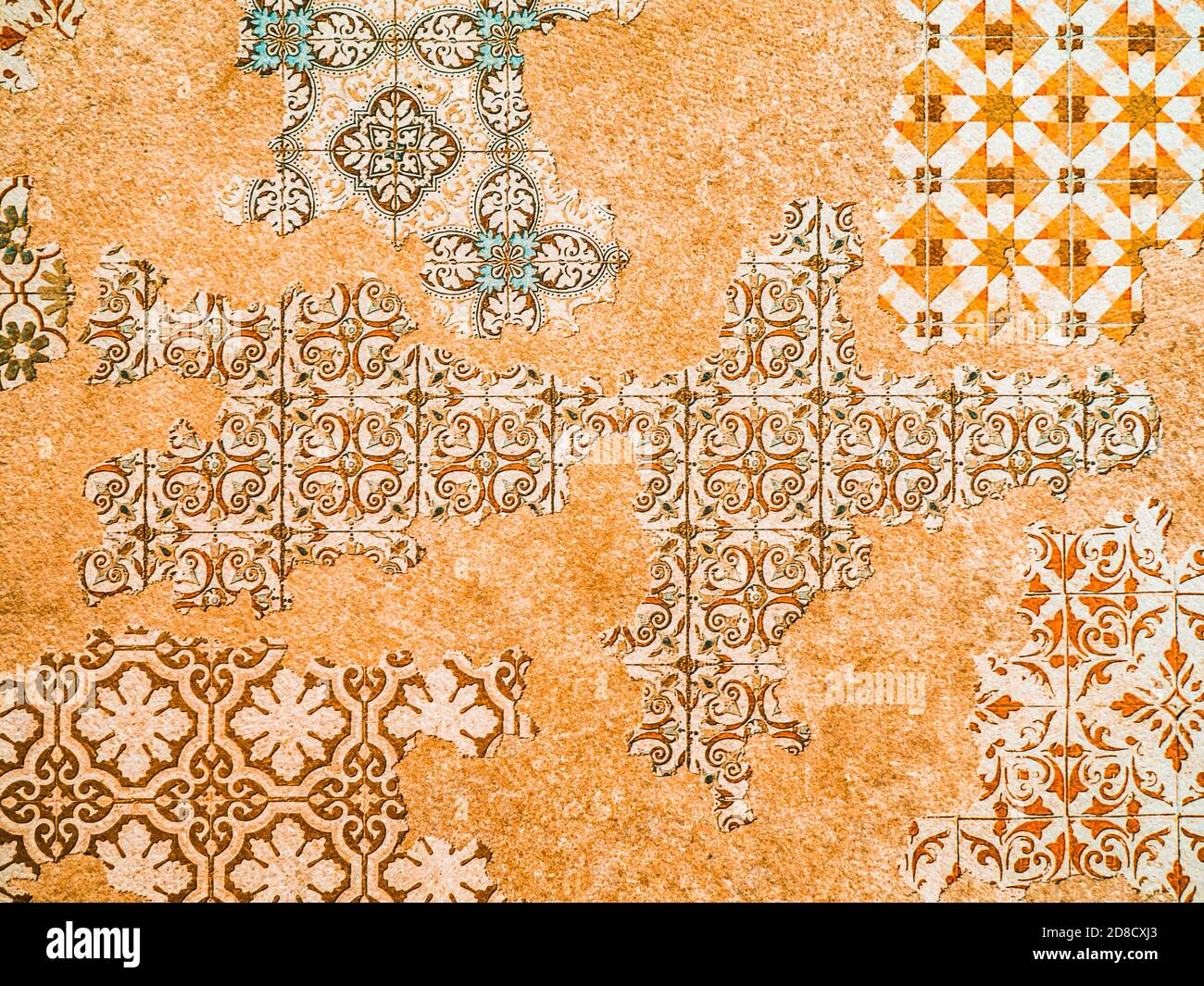 Eastern Pattern in Decorative Style With Geometric Tiled Ornaments ...