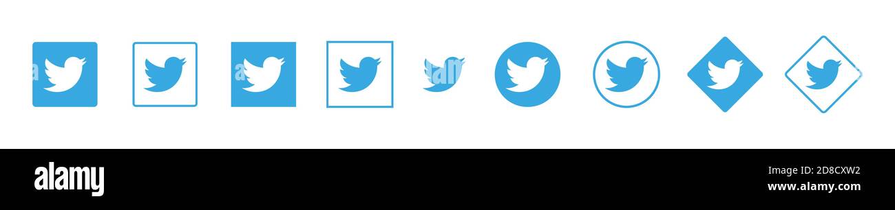 Twitter bird illustration Stock Vector Images - Alamy