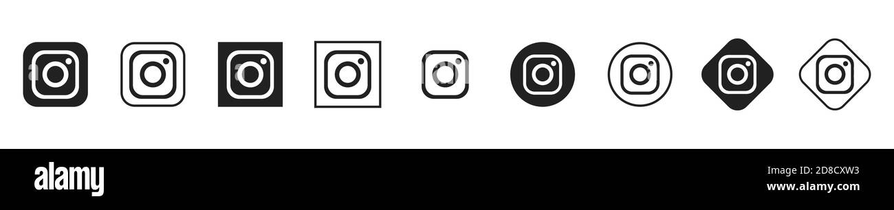 instagram icon. instagram logo. instagram vector. instagram set Stock ...
