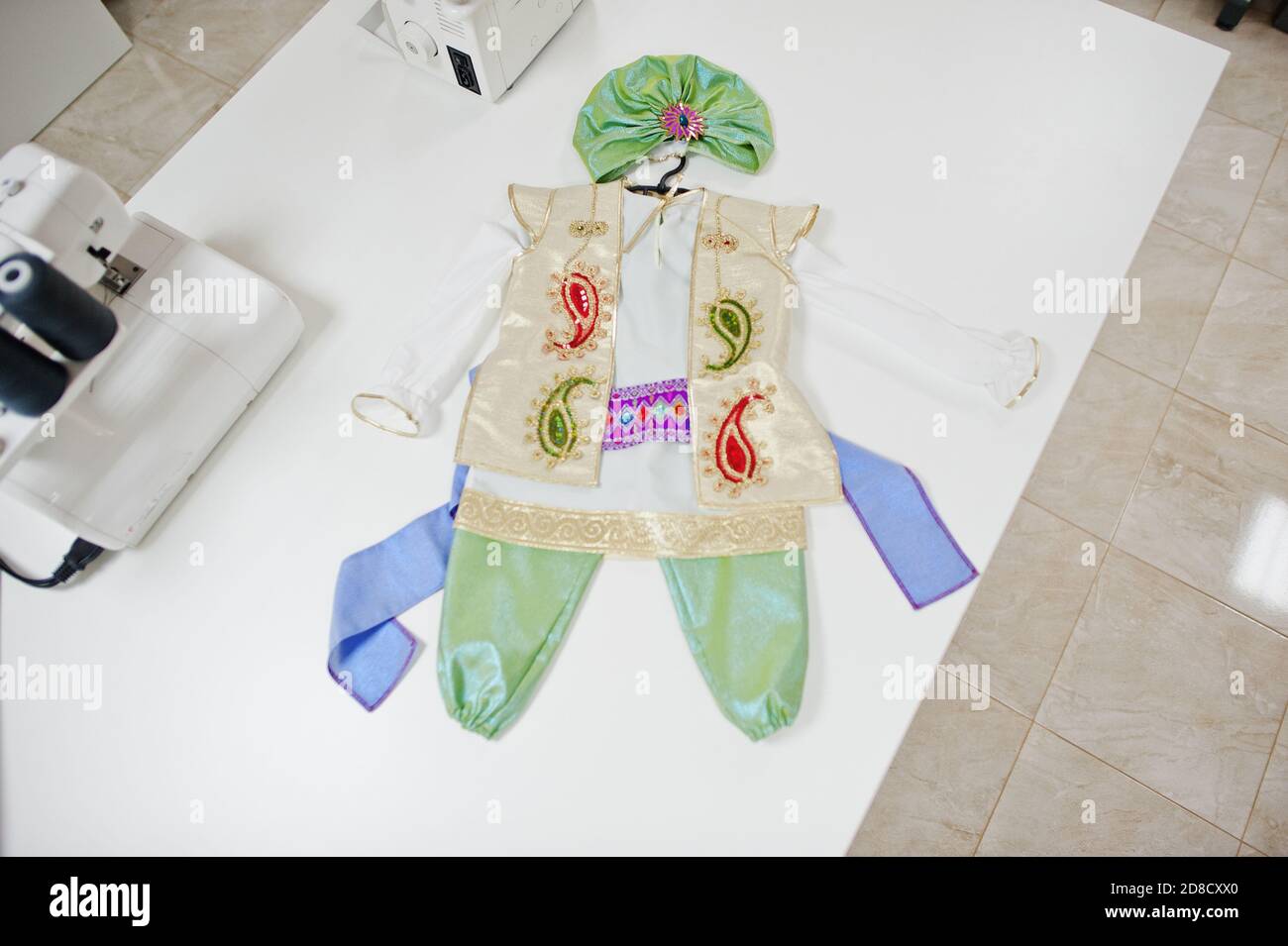 Children's carnival hand made boy costume at seamstress office on ...