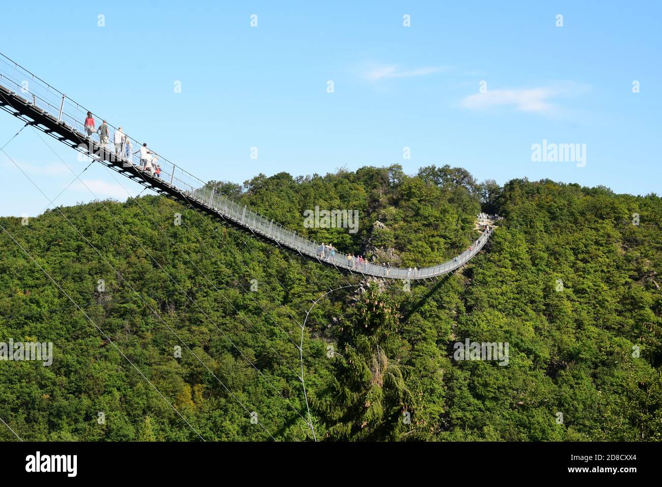 Geierlay - Suspension Bridge in western Germany Stock Photo - Alamy