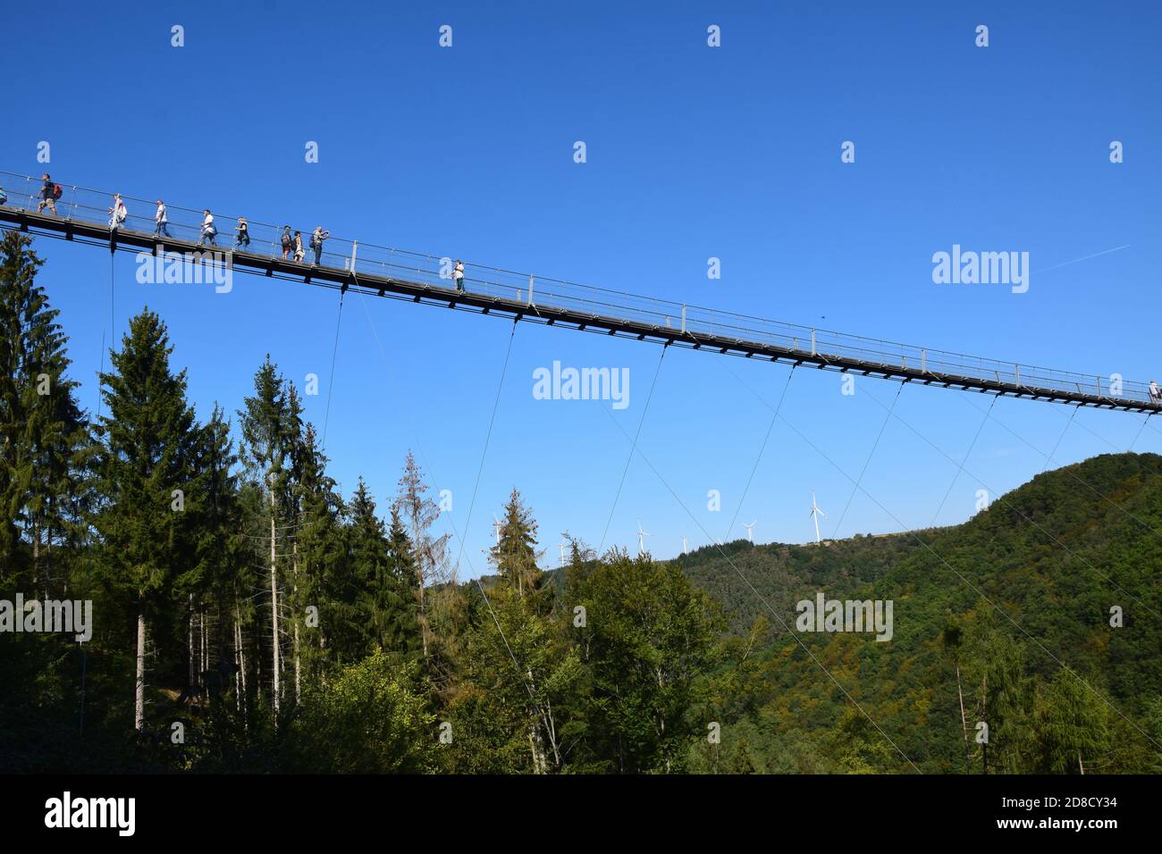 Geierlay - Suspension Bridge in western Germany Stock Photo - Alamy