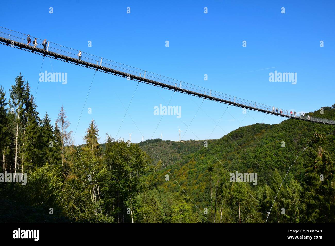 Geierlay - Suspension Bridge in western Germany Stock Photo - Alamy