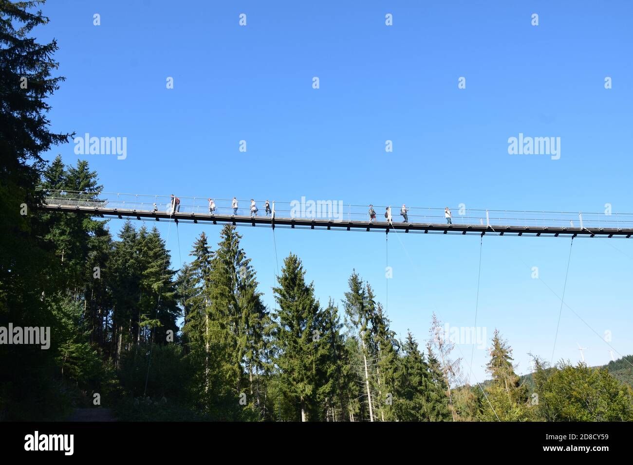 Geierlay - Suspension Bridge in western Germany Stock Photo - Alamy