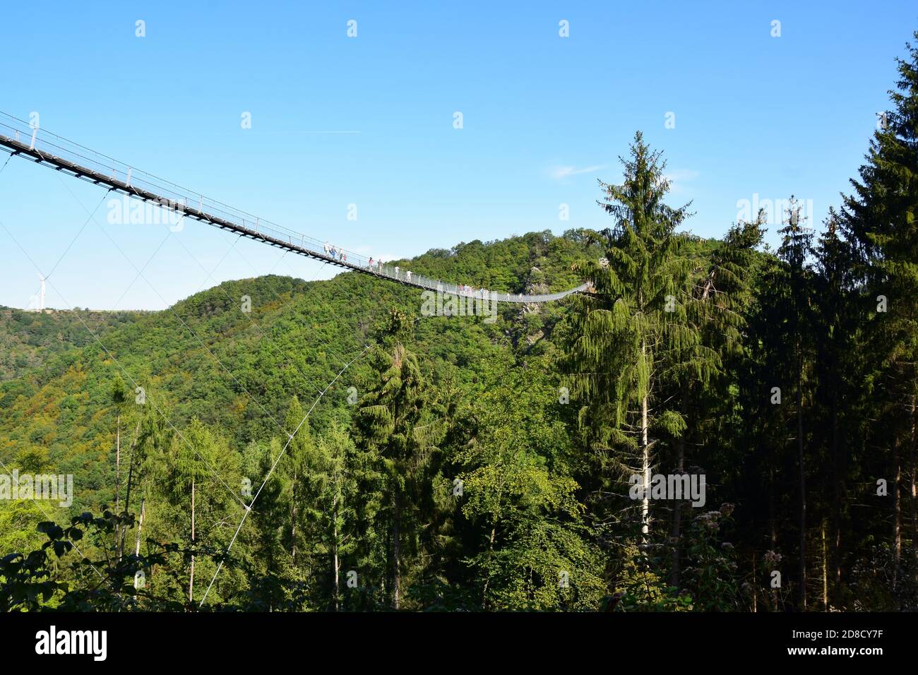 Geierlay - Suspension Bridge in western Germany Stock Photo - Alamy