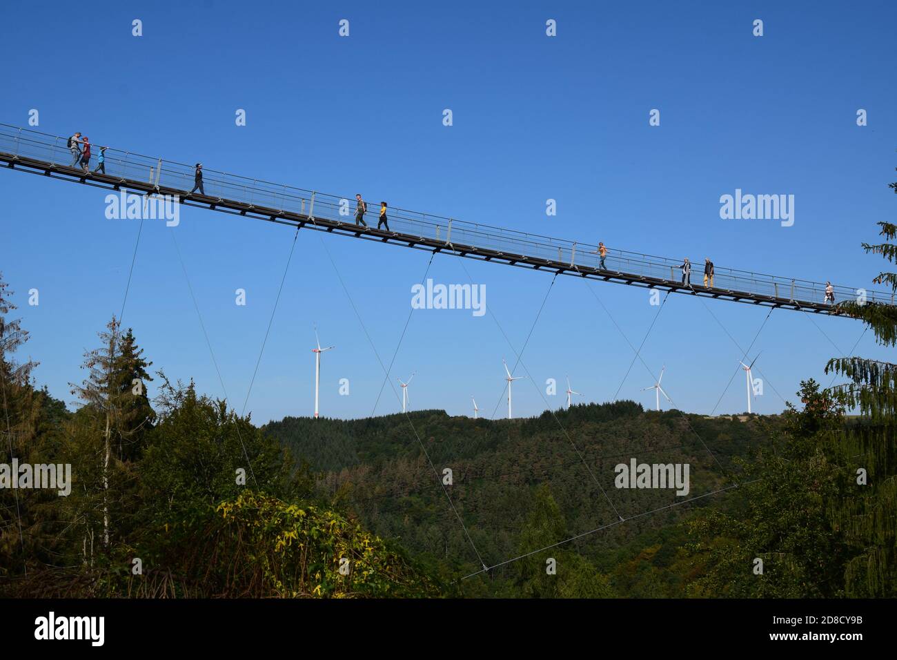 Geierlay - Suspension Bridge in western Germany Stock Photo - Alamy