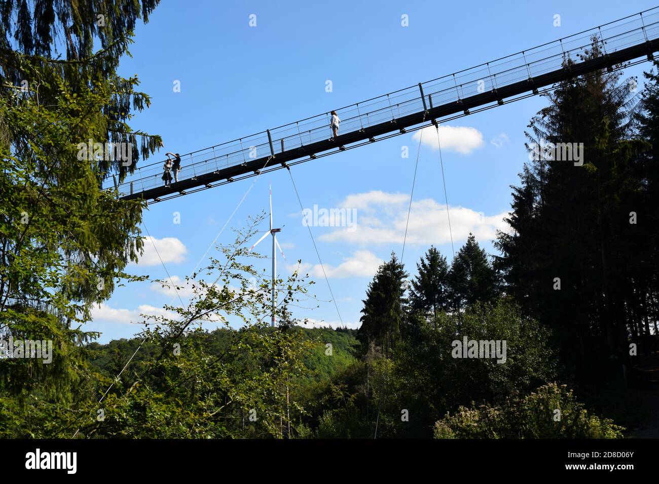 Geierlay - Suspension Bridge in western Germany Stock Photo - Alamy