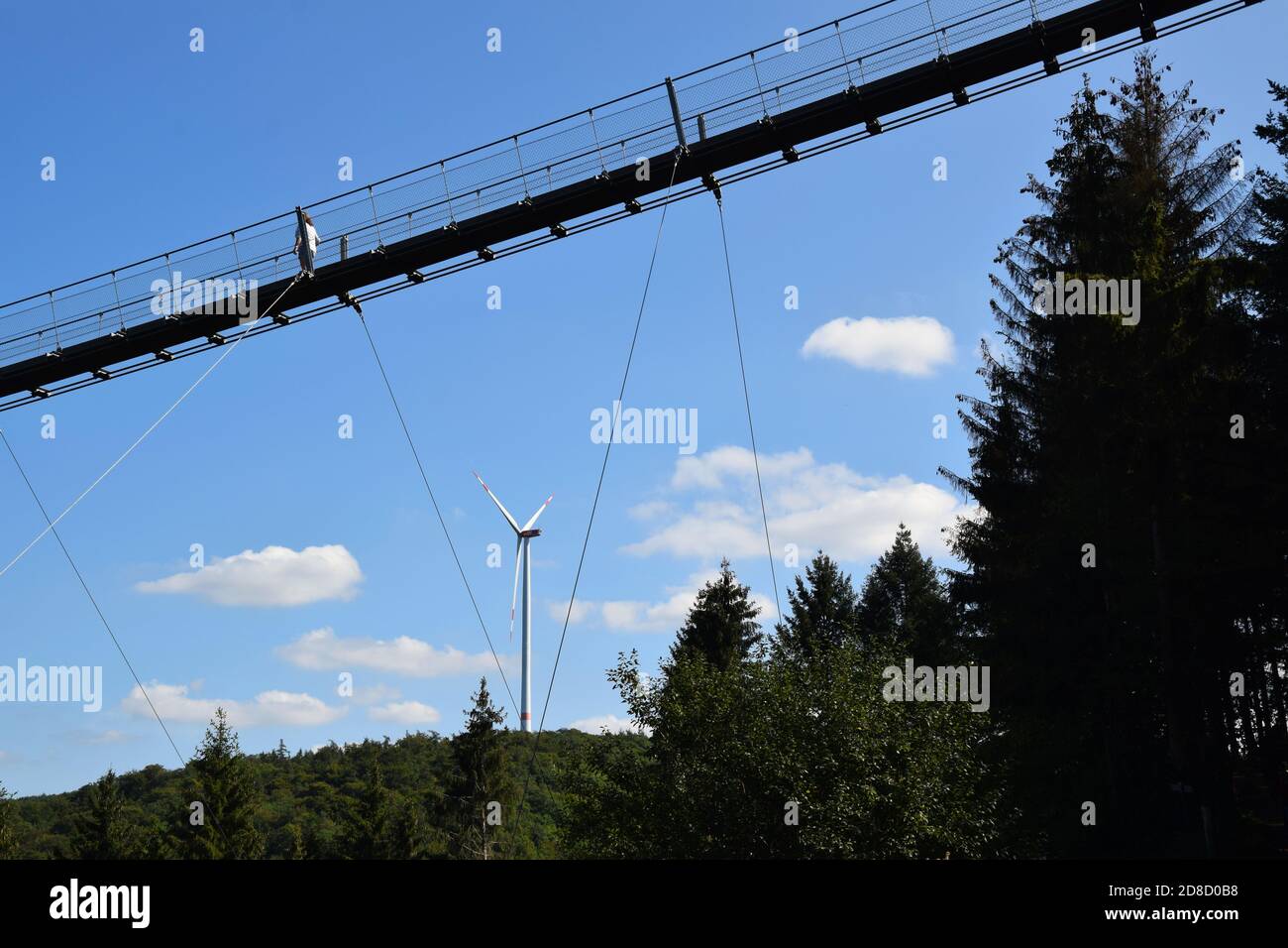 Geierlay - Suspension Bridge in western Germany Stock Photo - Alamy