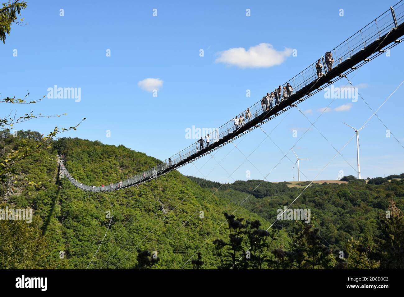 Geierlay - Suspension Bridge in western Germany Stock Photo - Alamy
