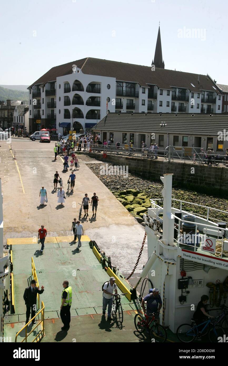 Largs, North Ayrshire, Scotland, UK. The Caledonian McBrayne ( Cal Mac ...