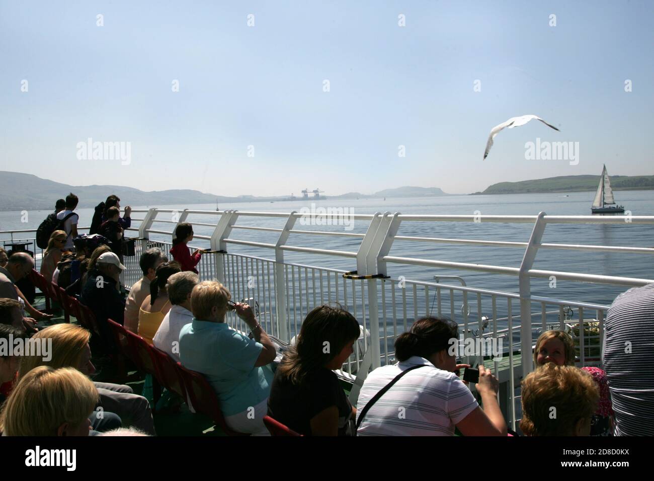 Largs, North Ayrshire, Scotland, UK. The Caledonian McBrayne ( Cal Mac ...