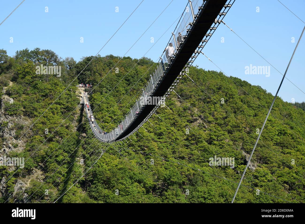 Geierlay - Suspension Bridge in western Germany Stock Photo - Alamy