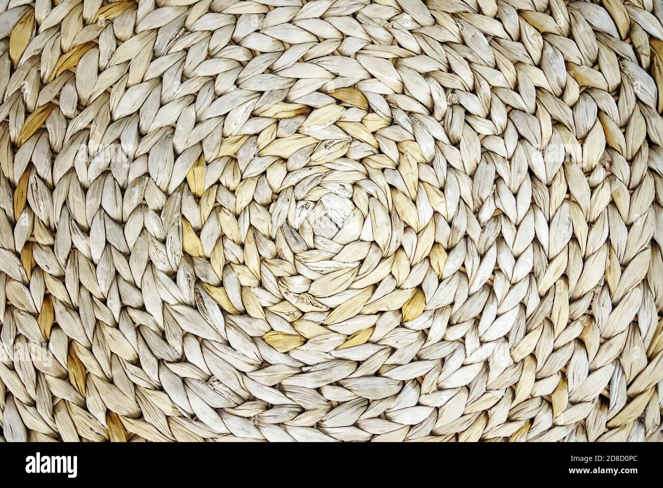 circle seaweed woven pattern, close-up of textured background Stock ...