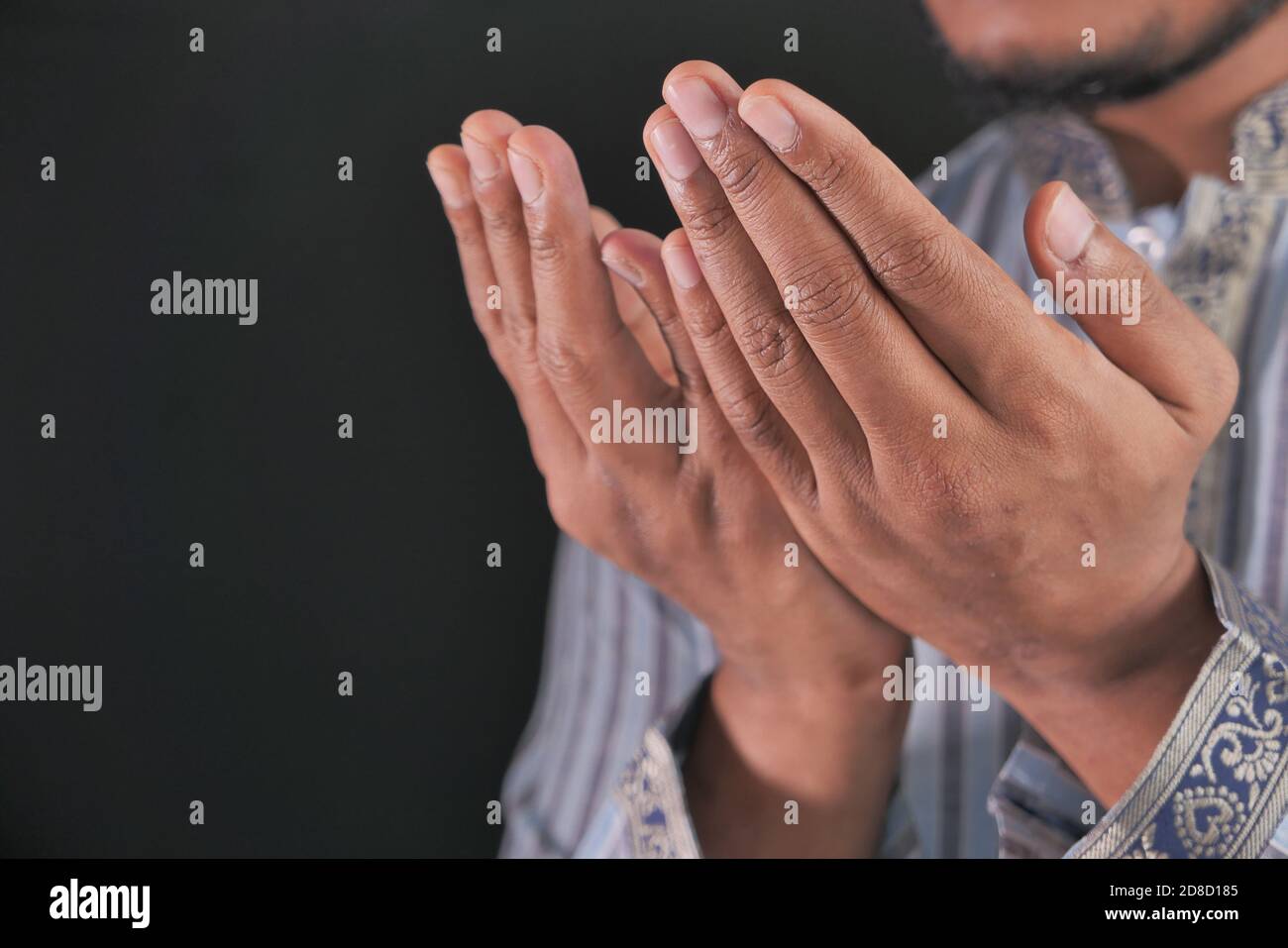 muslim man praying during ramadan, Close up Stock Photo - Alamy