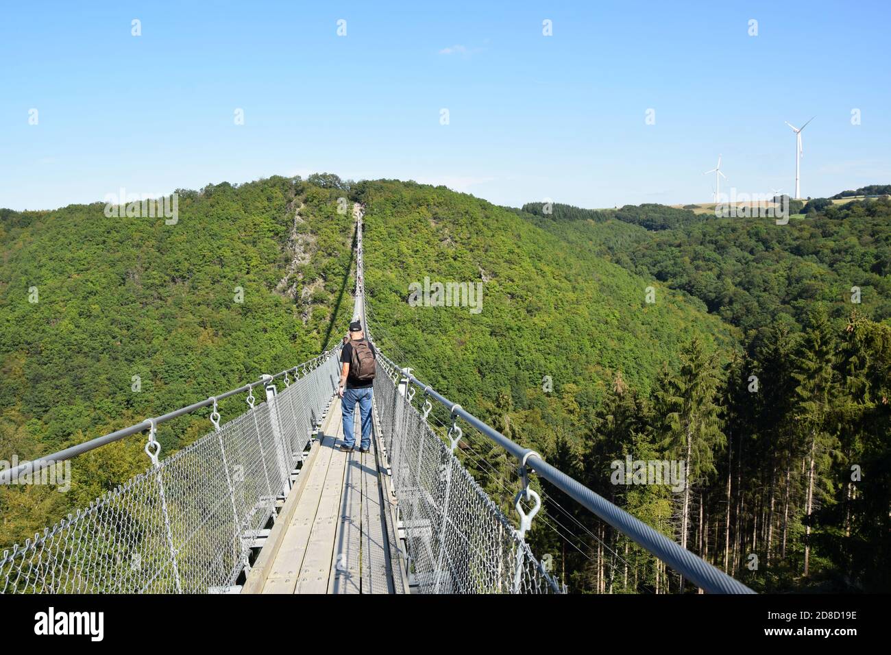 Geierlay - Suspension Bridge in western Germany Stock Photo - Alamy