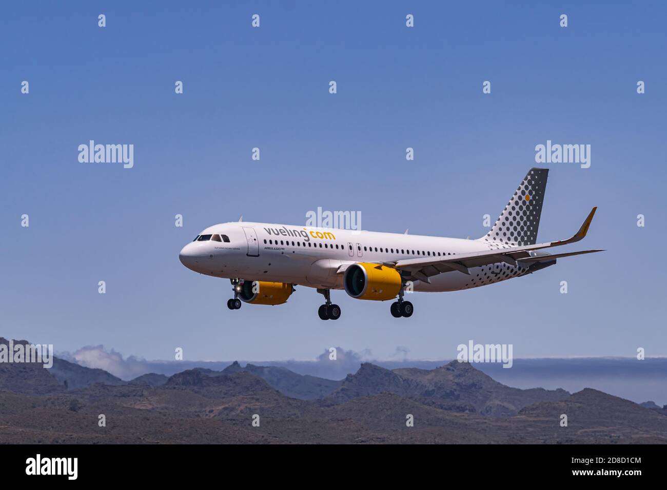 Los Rodeos, Tenerife/Canary islands; July 24 2020: Vueling Airbus A320 ...