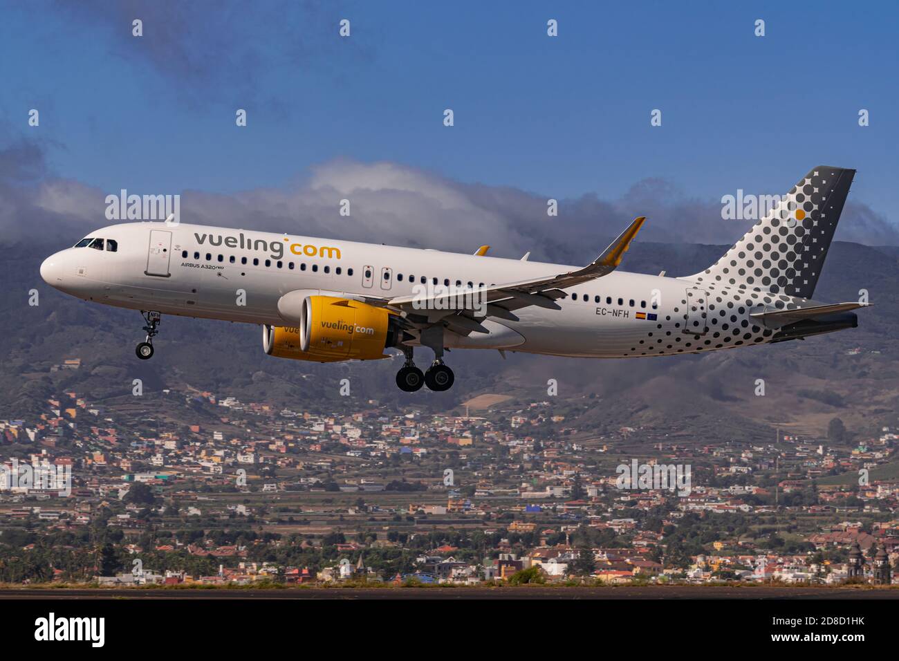 Los Rodeos, Tenerife/Canary islands; July 24 2020: Vueling Airbus A320 ...