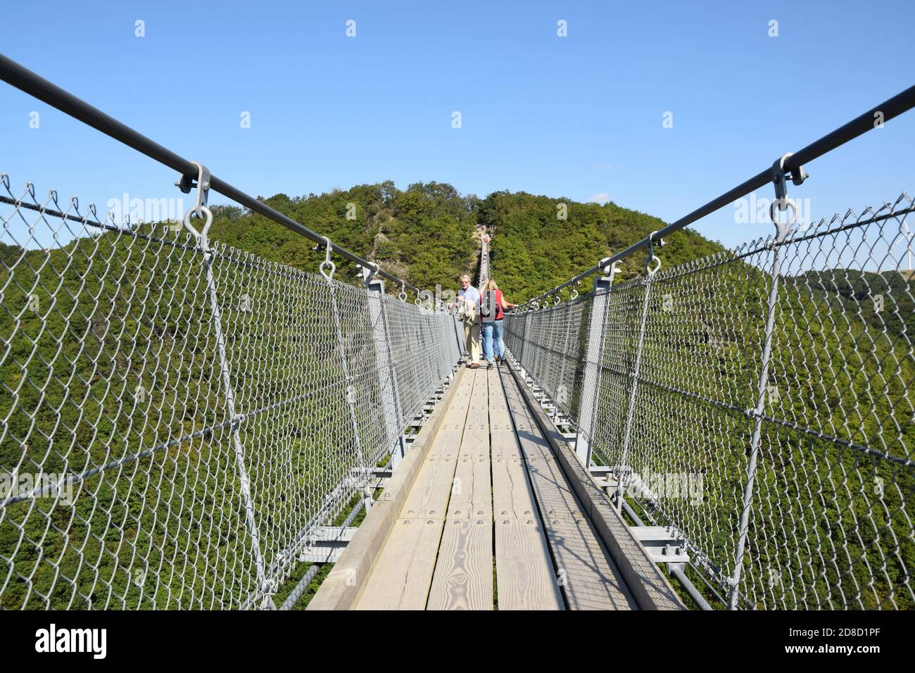Geierlay - Suspension Bridge in western Germany Stock Photo - Alamy