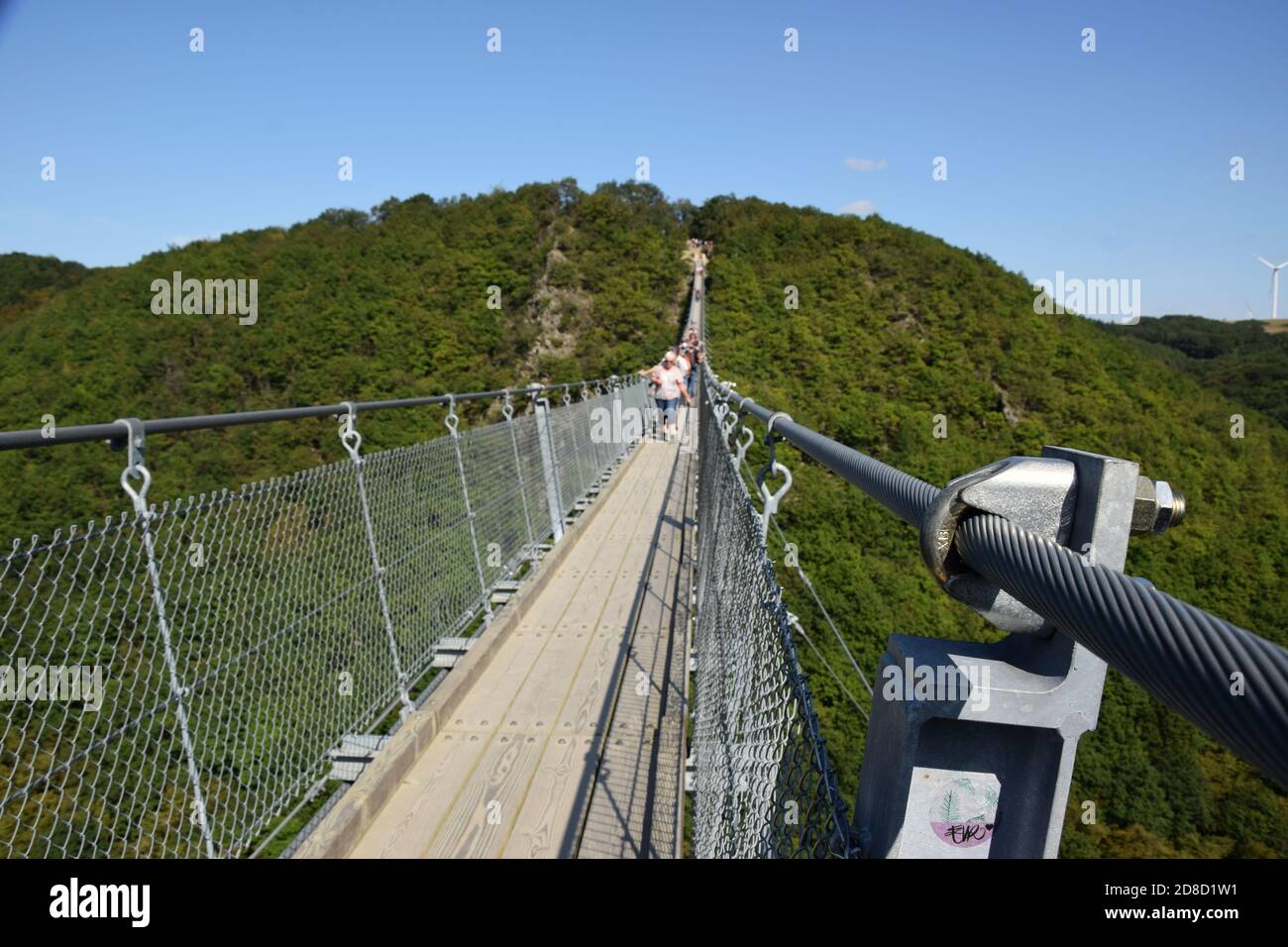 Geierlay - Suspension Bridge in western Germany Stock Photo - Alamy