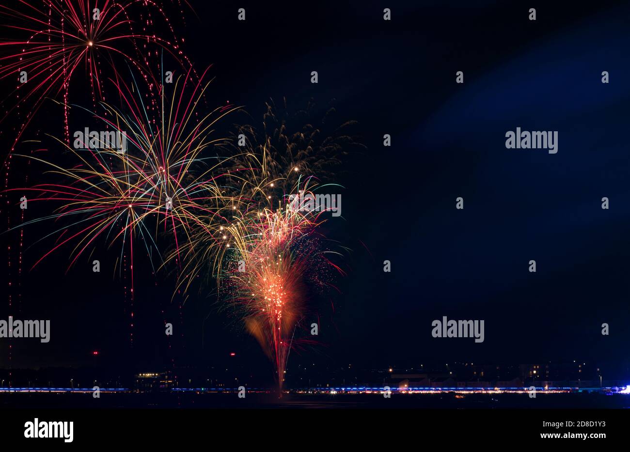Bonfire night fireworks landscape hi-res stock photography and images ...